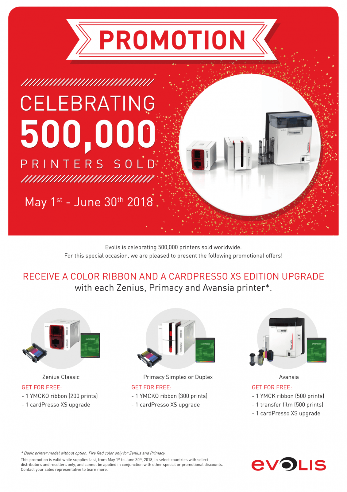Evolis printer promotion! Ends 30th June